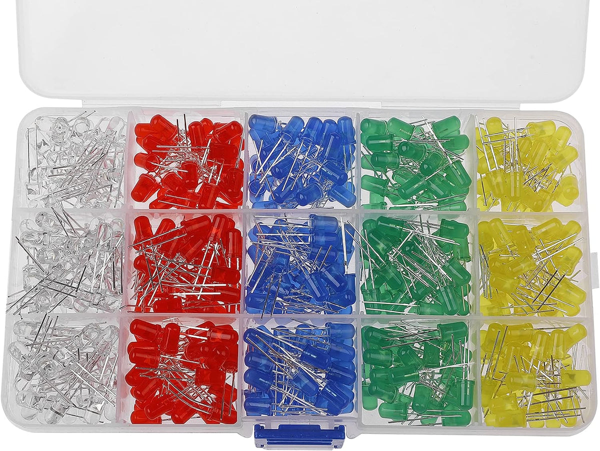 5 mm Leds 5 Colors 500pcs Box Kit – SMARTQAT