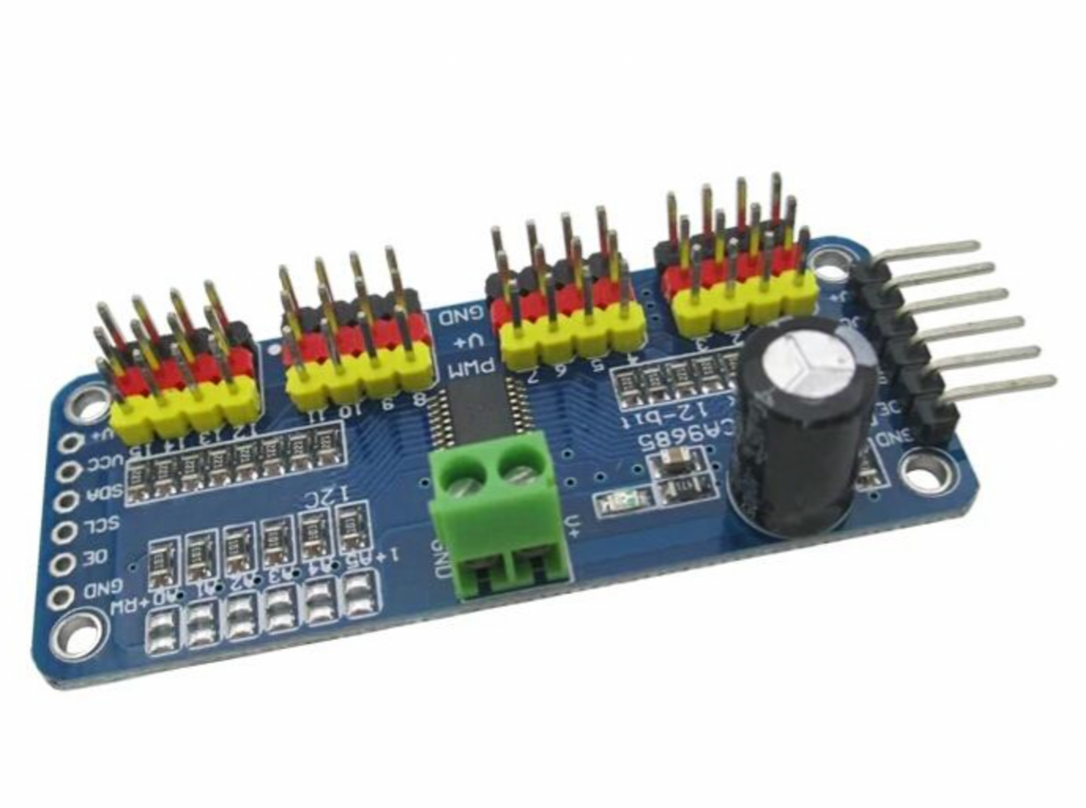 PWM SERVO MOTOR DRIVER 16 Channel 12-bit – SMARTQAT