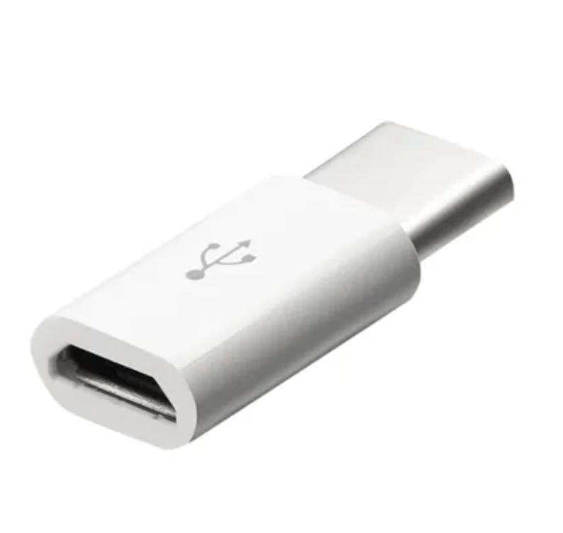 White Micro to Type C Charger Connectors Type-c Adapter – SMARTQAT