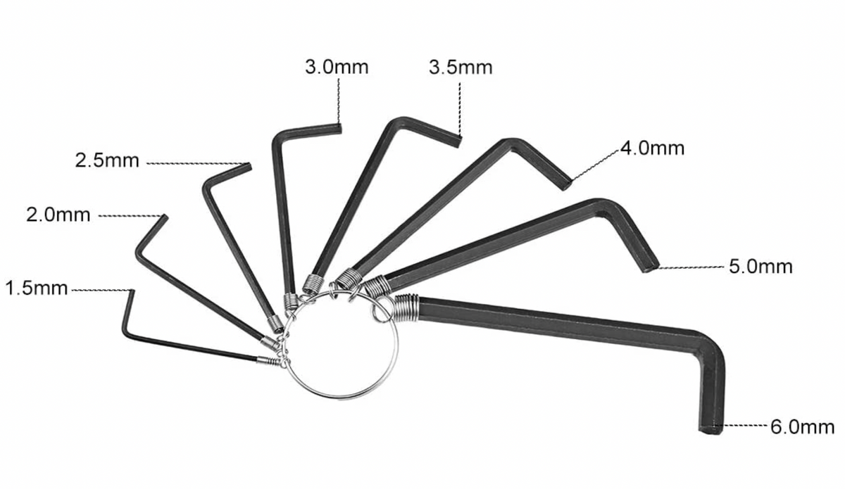 8 in 1 Metric Combination Hex Key Allen Wrench – SMARTQAT
